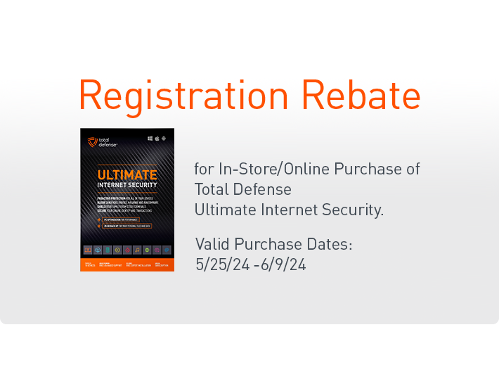 Total Defense Memorial Day Rebate